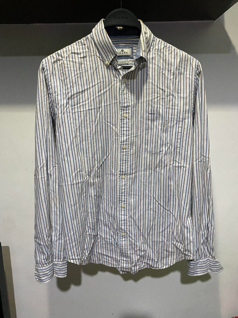 Cortefiel CTF Oxford shirt, Men's Fashion, Tops & Sets, Formal Shirts ...