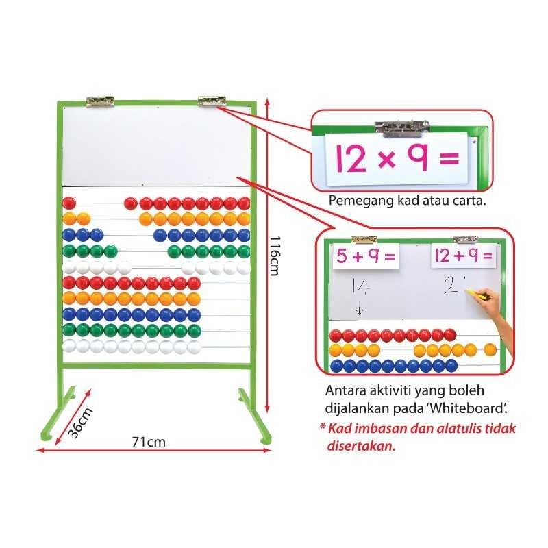 Counting Frame With Whiteboard, Hobbies & Toys, Stationery & Craft ...