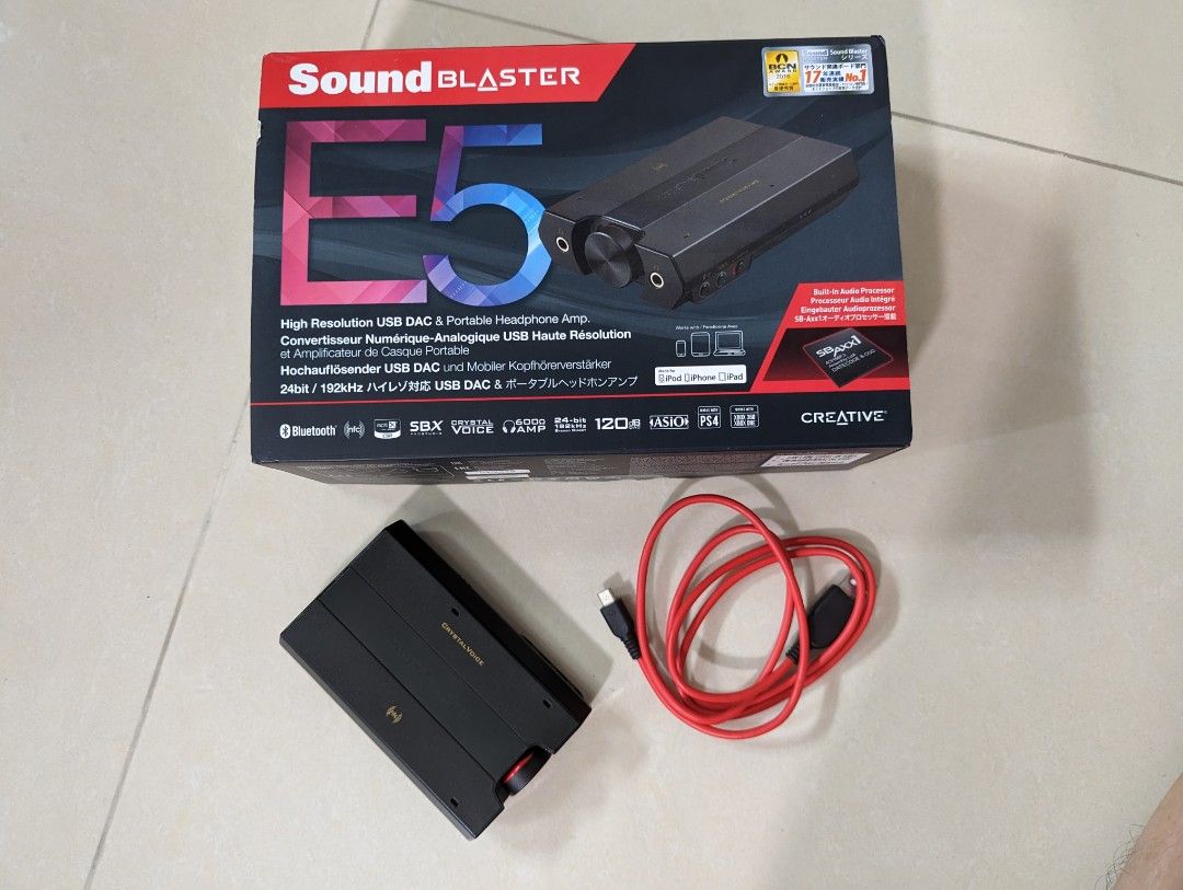 Creative Sound Blaster E5 USB DAC, Audio, Soundbars, Speakers & Amplifiers on Carousell