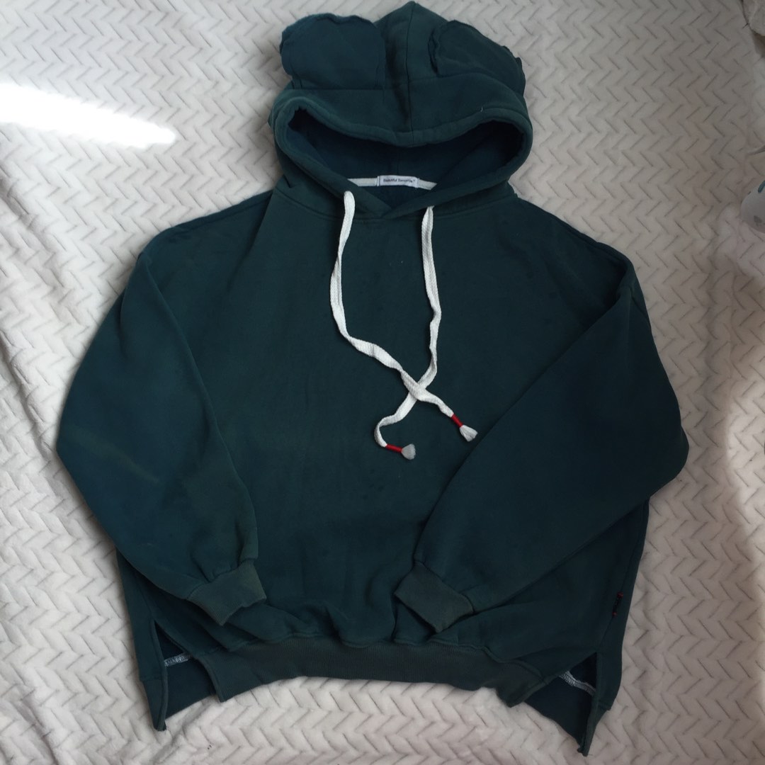 dark blue hoodie, Women's Fashion, Coats, Jackets and Outerwear on ...