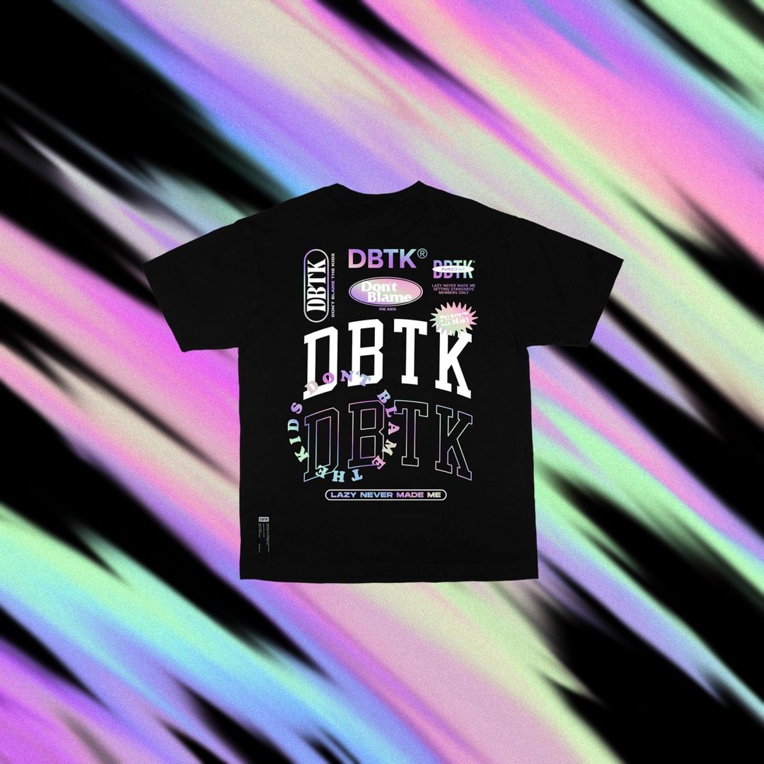 DBTK HOLOGRAPHIC TEE ( in transit), Men's Fashion, Tops & Sets, Tshirts ...