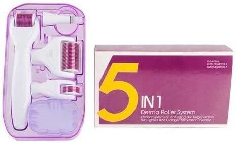 Derma Roller 5 in 1 Derma Rolling System Set Stainless Steel Needles ...