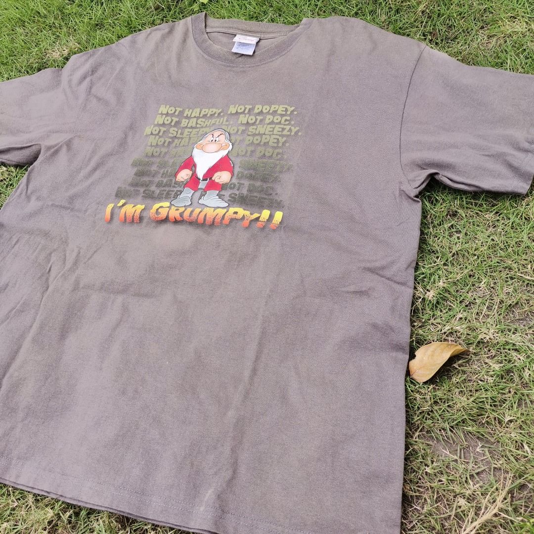 Disney (Heavy Tag) I'm Grumpy, Men's Fashion, Tops & Sets, Tshirts ...