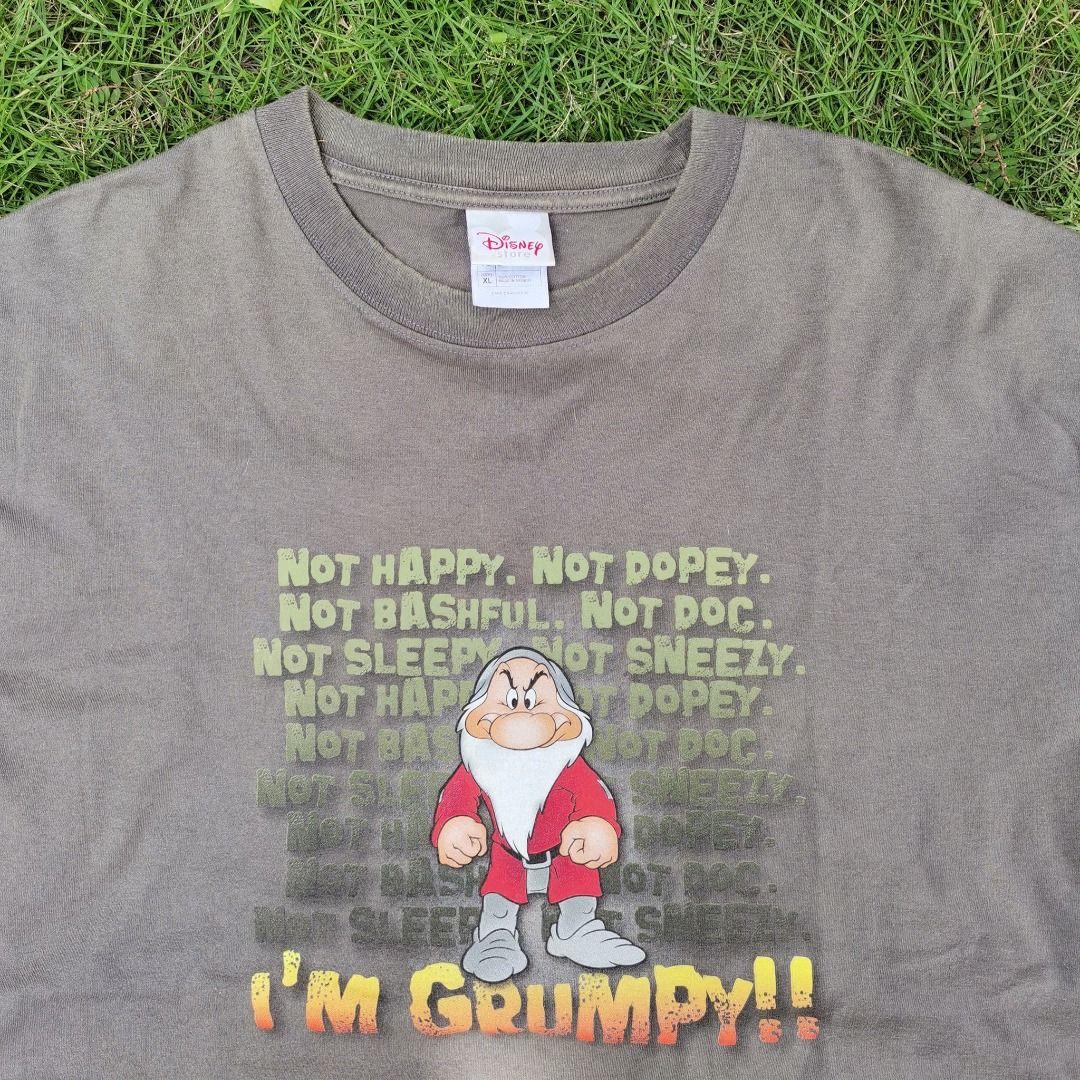 Disney (Heavy Tag) I'm Grumpy, Men's Fashion, Tops & Sets, Tshirts ...