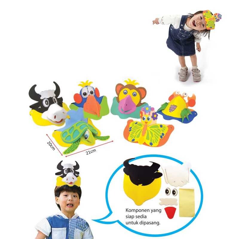 DIY EVA Topi Haiwan Comel, Hobbies & Toys, Stationery & Craft, Stationery & School Supplies on ...