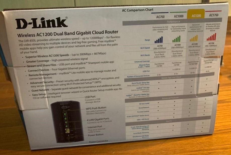 D-Link Wireless Router (DIR-850L), Computers & Tech, Parts ...