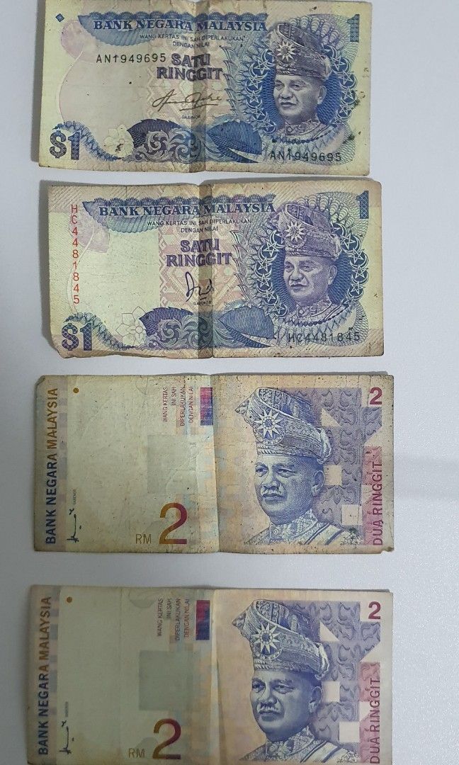 Duit rm2 dan rm1, Hobbies & Toys, Collectibles & Memorabilia, Currency ...