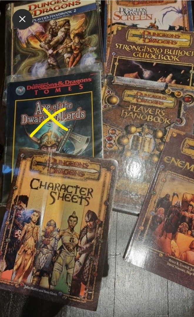 DUNGEONS & DRAGONS D&D books DND Handbooks Character Players Handbook ...