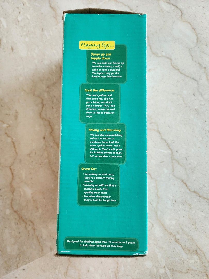 ELC Alphabet Blocks, Babies & Kids, Infant Playtime on Carousell