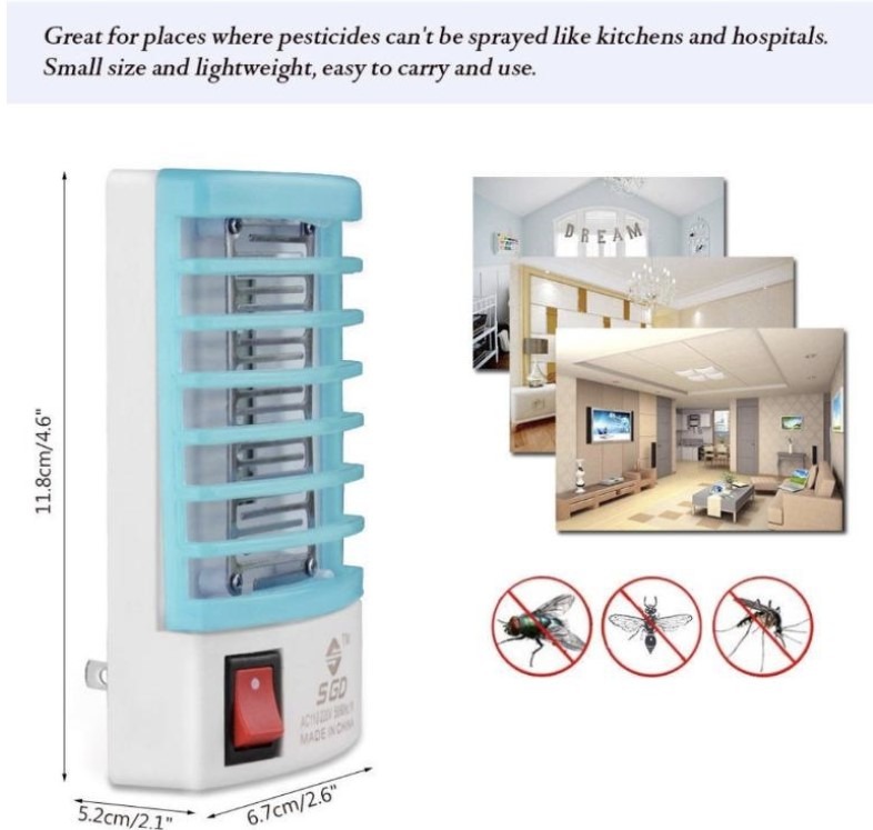 Electric Insect Trap Killer with LED Night Light (2 in 1), Furniture ...