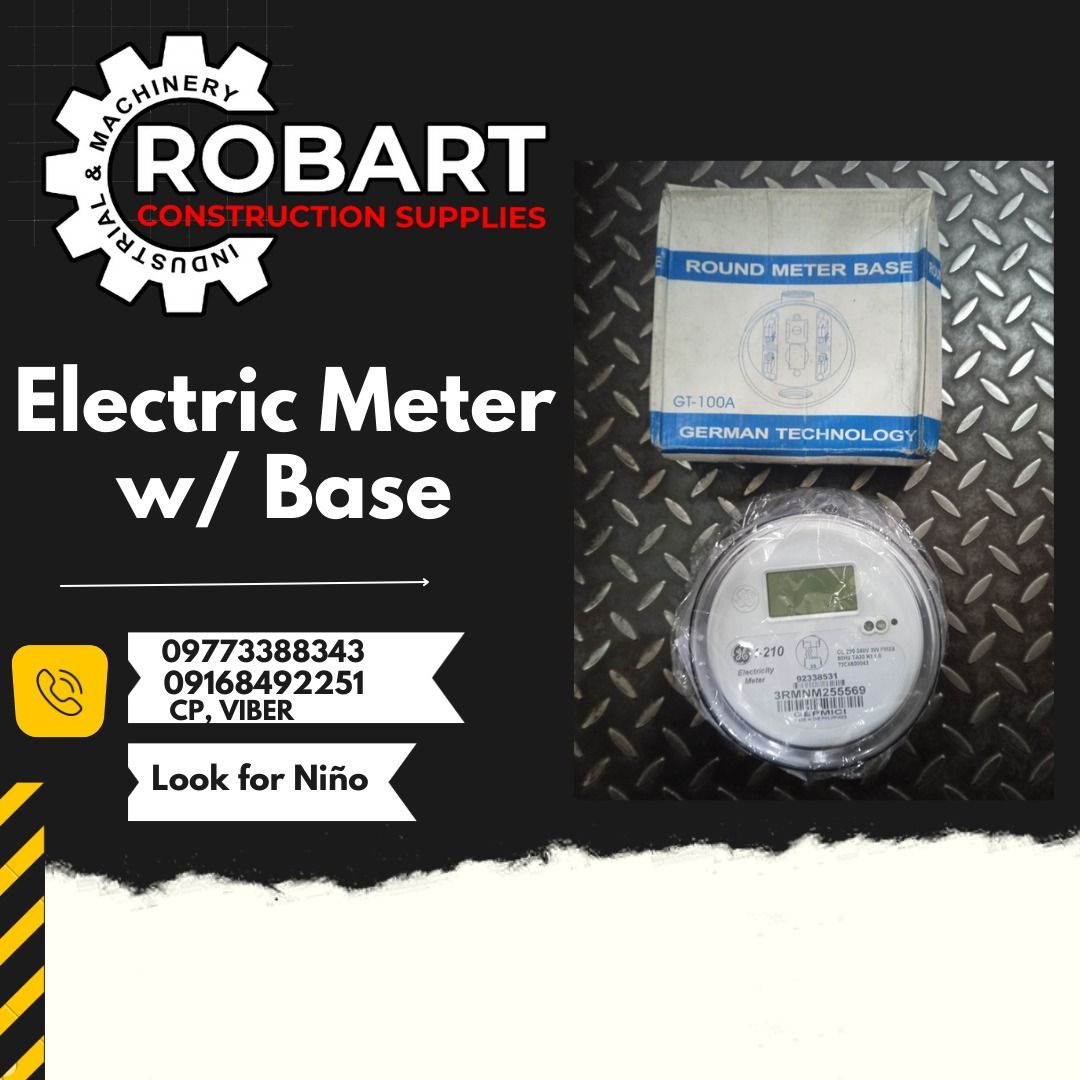 Electric Meter w/ base Single Phase, Commercial & Industrial ...