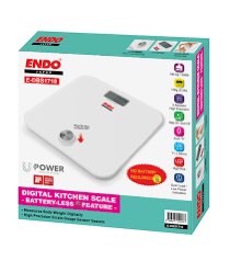 ENDO BATTERY-LESS DIGITAL BODY SCALE, Health & Nutrition, Health ...