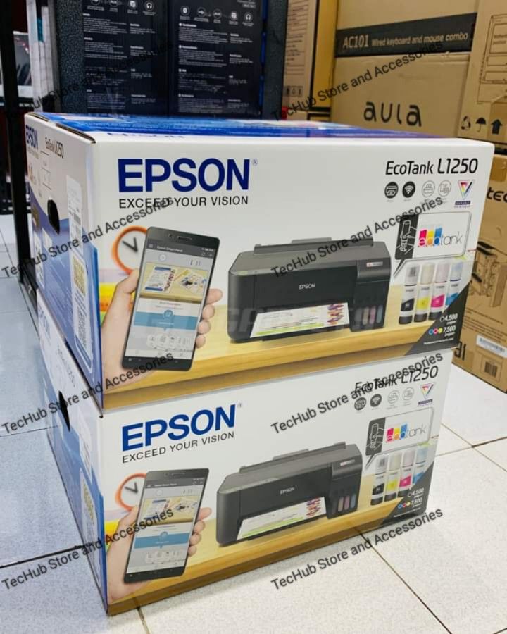 Epson EcoTank L1250 A4 Wi-Fi Wireless Inkjet SIngle Function Printer ...