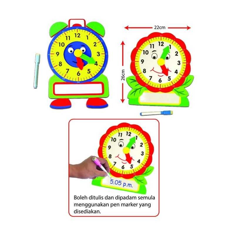 EVA Clock Set, Hobbies & Toys, Stationery & Craft, Stationery & School ...