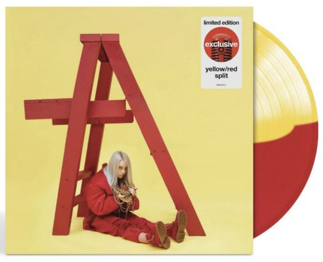 [YELLOW/RED SPLIT EXCLUSIVE RARE EDITION] BILLIE EILISH DON'T SMILE AT ...