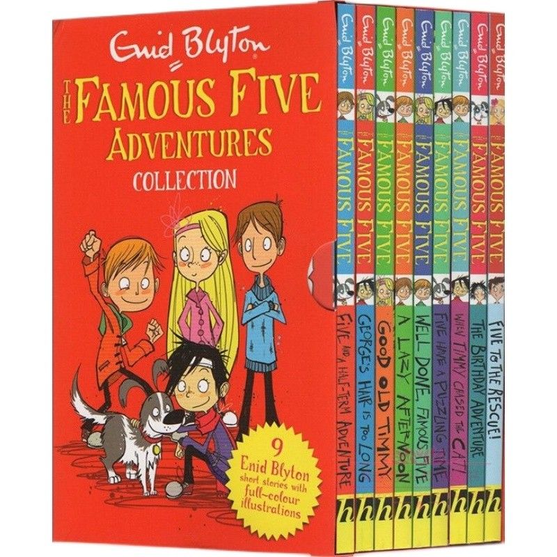 Famous Five Book Set By Enid Blyton (9 books set), Hobbies & Toys ...
