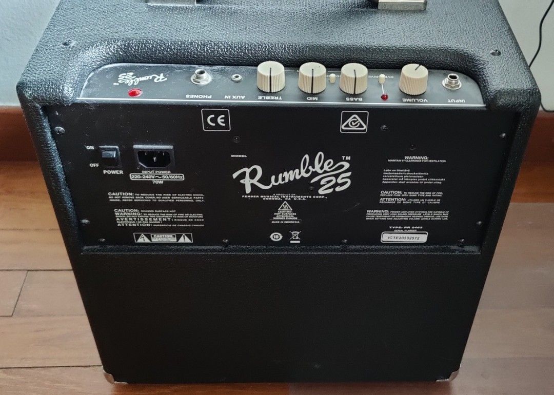 Fender Rumble 25 Bass Amp, Audio, Soundbars, Speakers & Amplifiers on ...