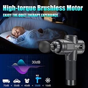 Wattne W2 20 Speeds Rechargeable Massage Gun With 6 Heads, Health ...