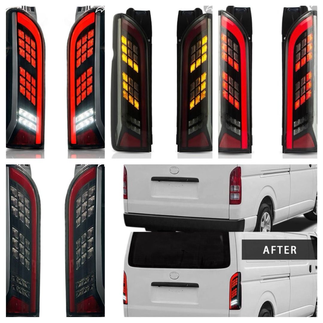 [FREE GIFTS] TOYOTA HIACE 2005-2018 LED Running Rearlights Lamp. Brake ...