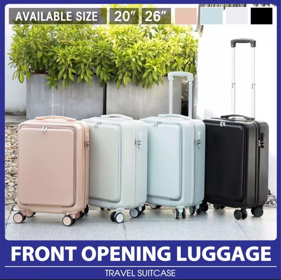 FRONT OPENING LUGGAGE, Hobbies & Toys, Travel, Luggage on Carousell