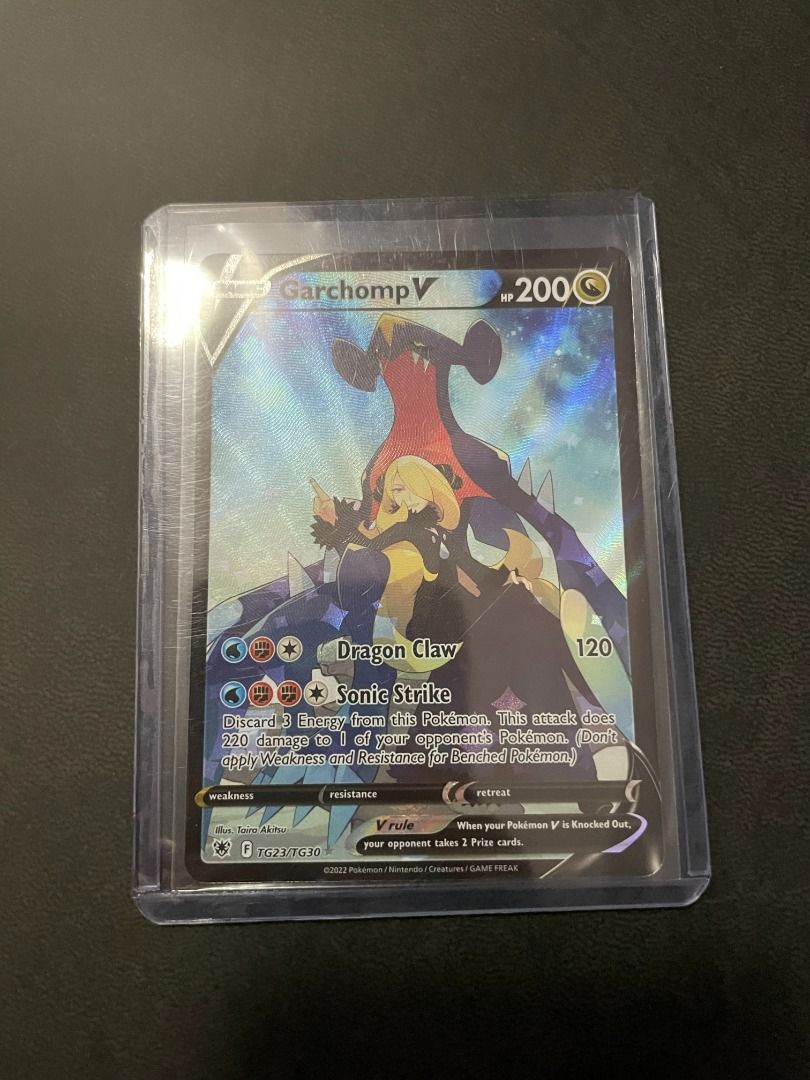 Garchomp V TG23, Hobbies & Toys, Toys & Games on Carousell