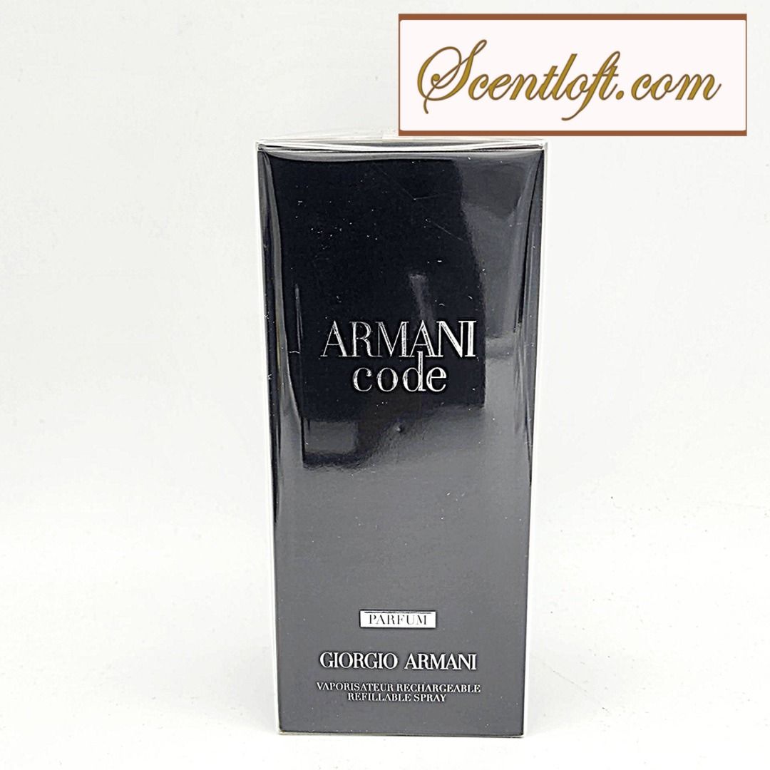 GIORGIO ARMANI Armani Code Parfum Refillable Spray 125ml BNIB (Free ...