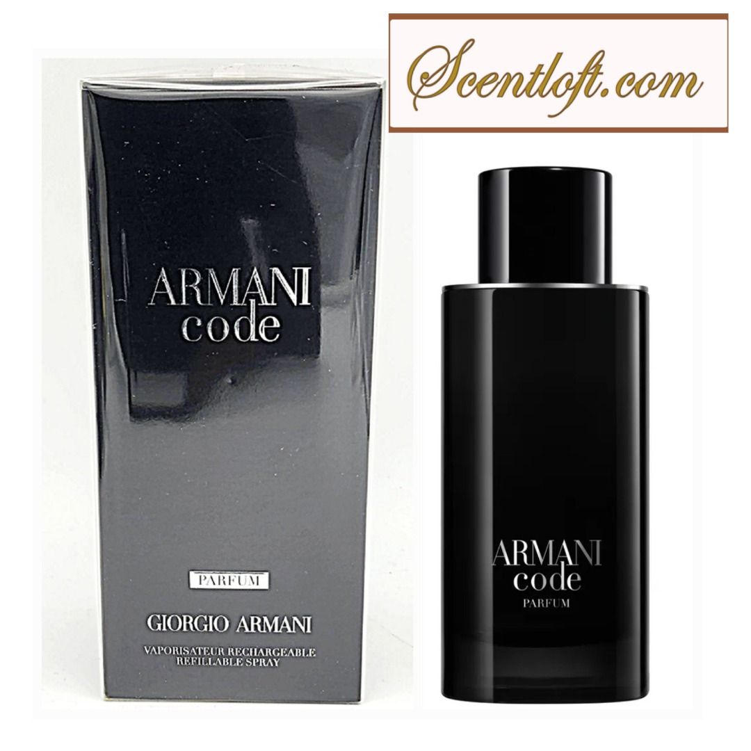 GIORGIO ARMANI Armani Code Parfum Refillable Spray 125ml BNIB (Free ...