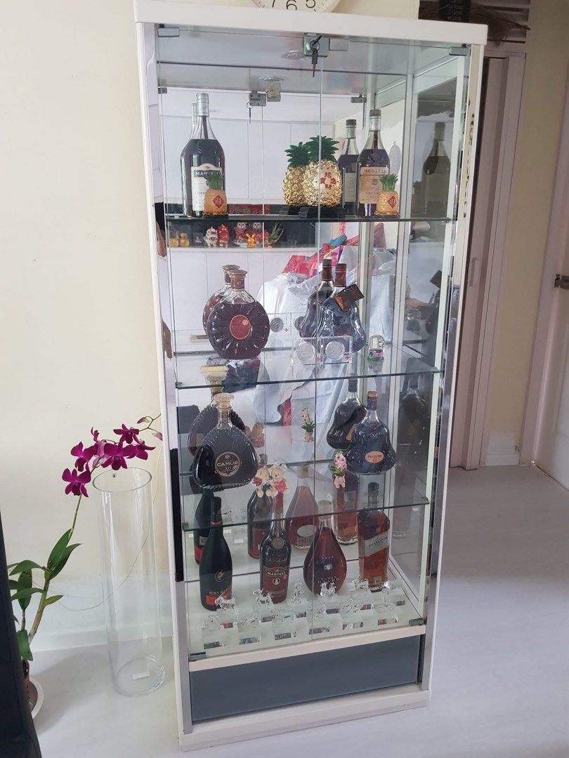 Glass display cabinet, Furniture & Home Living, Furniture, Shelves ...