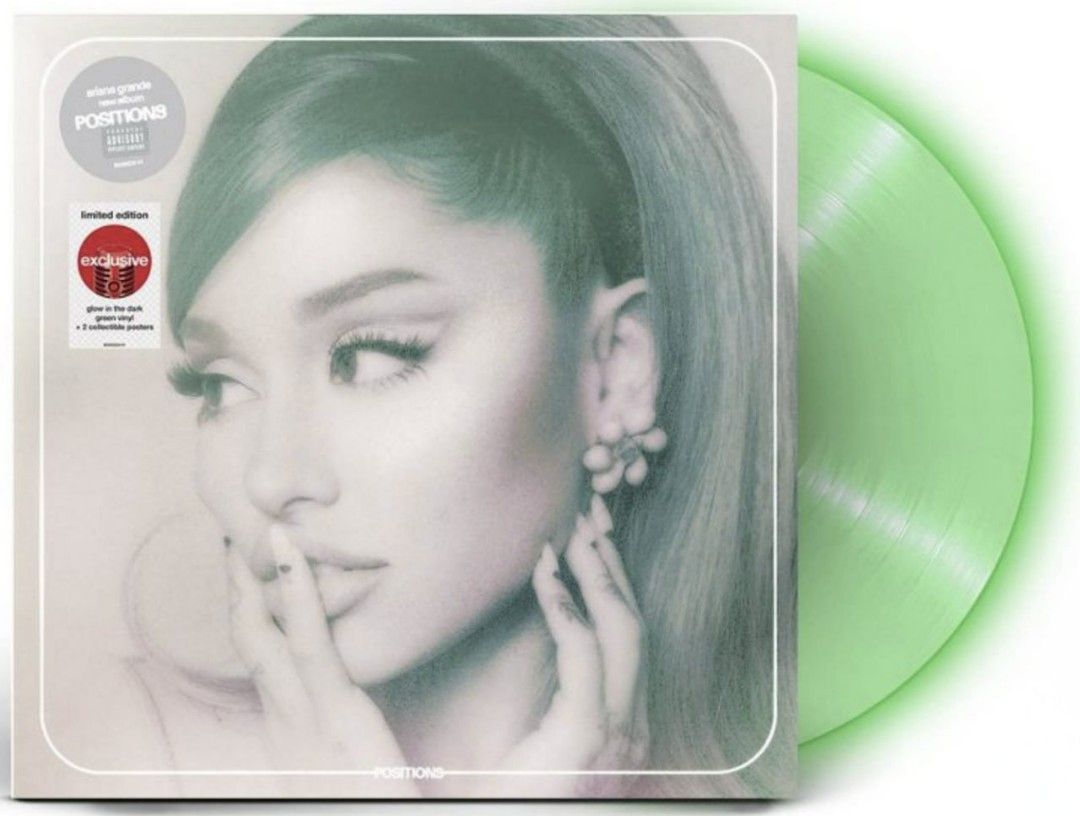 [GLOW IN THE DARK] ARIANA GRANDE POSITIONS VINYL | FACTORY SEALED BRAND NEW | TARGET EXCLUSIVE ...