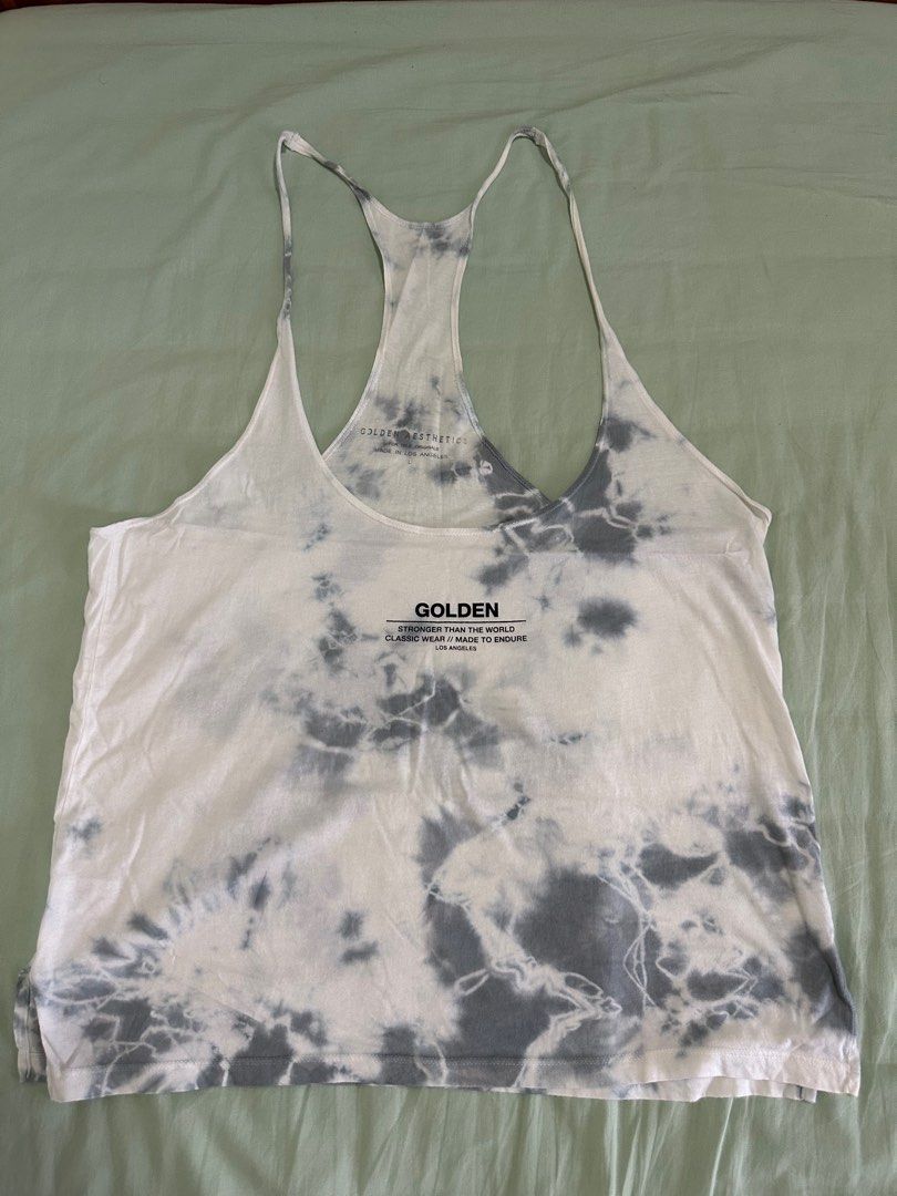 Golden Aesthetics Cloud Stringer Singlet, Men's Fashion, Activewear on ...