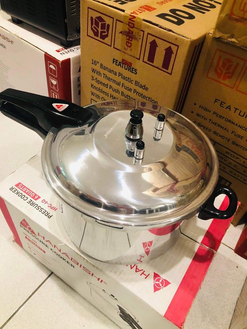 Hanabishi 6 Quartz Pressure Cooker HPC-6QC, Furniture & Home Living ...
