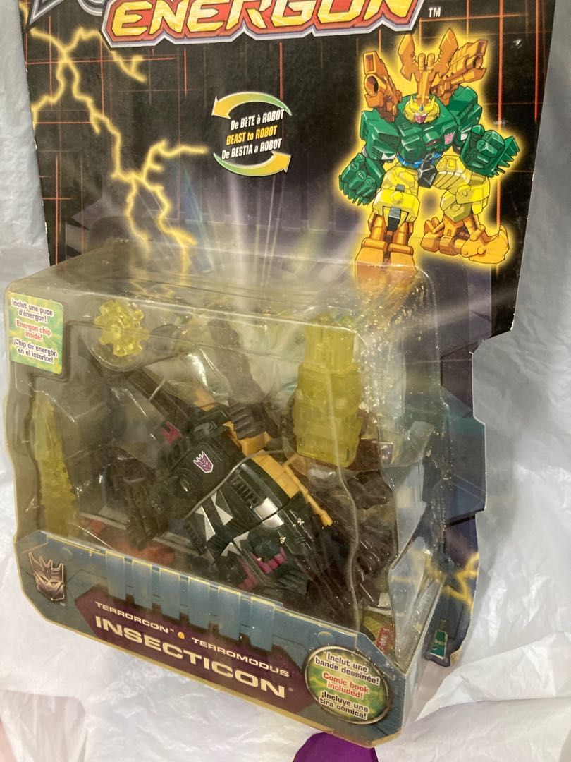 Hasbro Transformers Energon Insecticon 變形金剛 昆蟲派, 興趣及遊戲, 玩具 & 遊戲類 ...