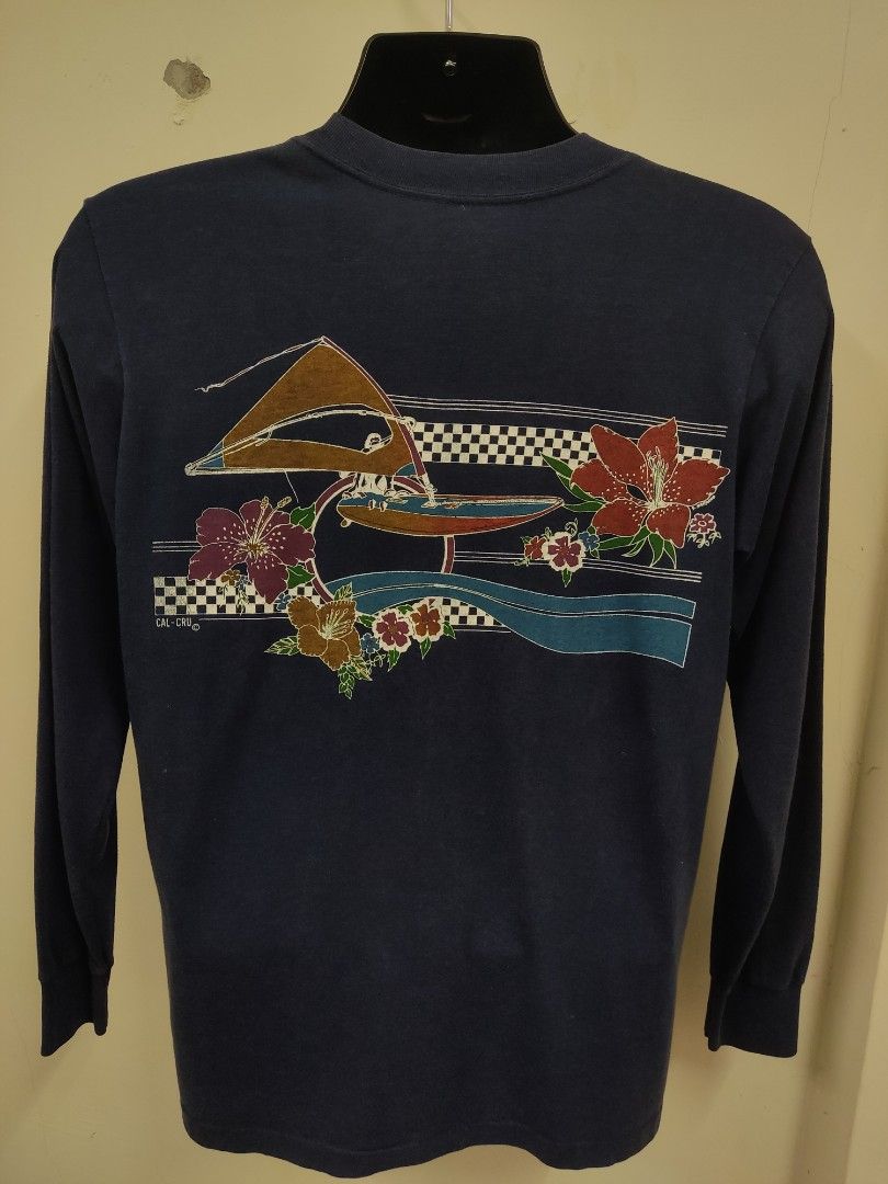 Hawaii vintage kapal layar bunga raya, Men's Fashion, Tops & Sets ...