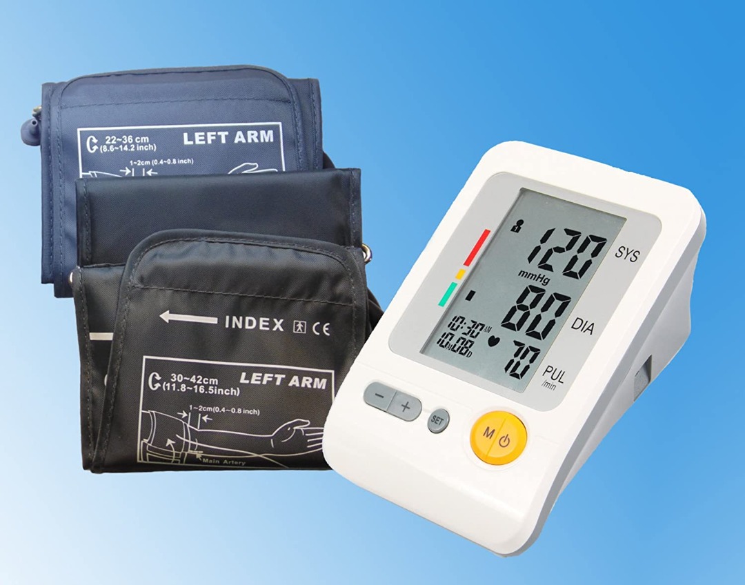 Healthcare World Blood Pressure Monitor with Large Arm Cuff 30-42cm and ...