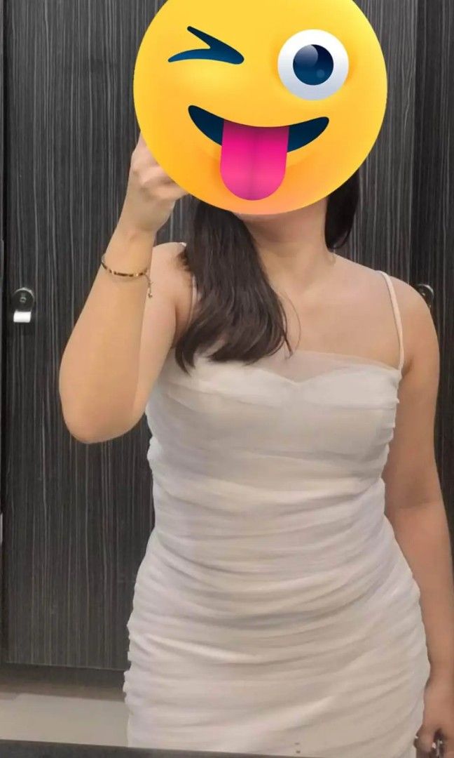 Heather Clothing Hot Mesh in White, Women's Fashion, Dresses & Sets ...