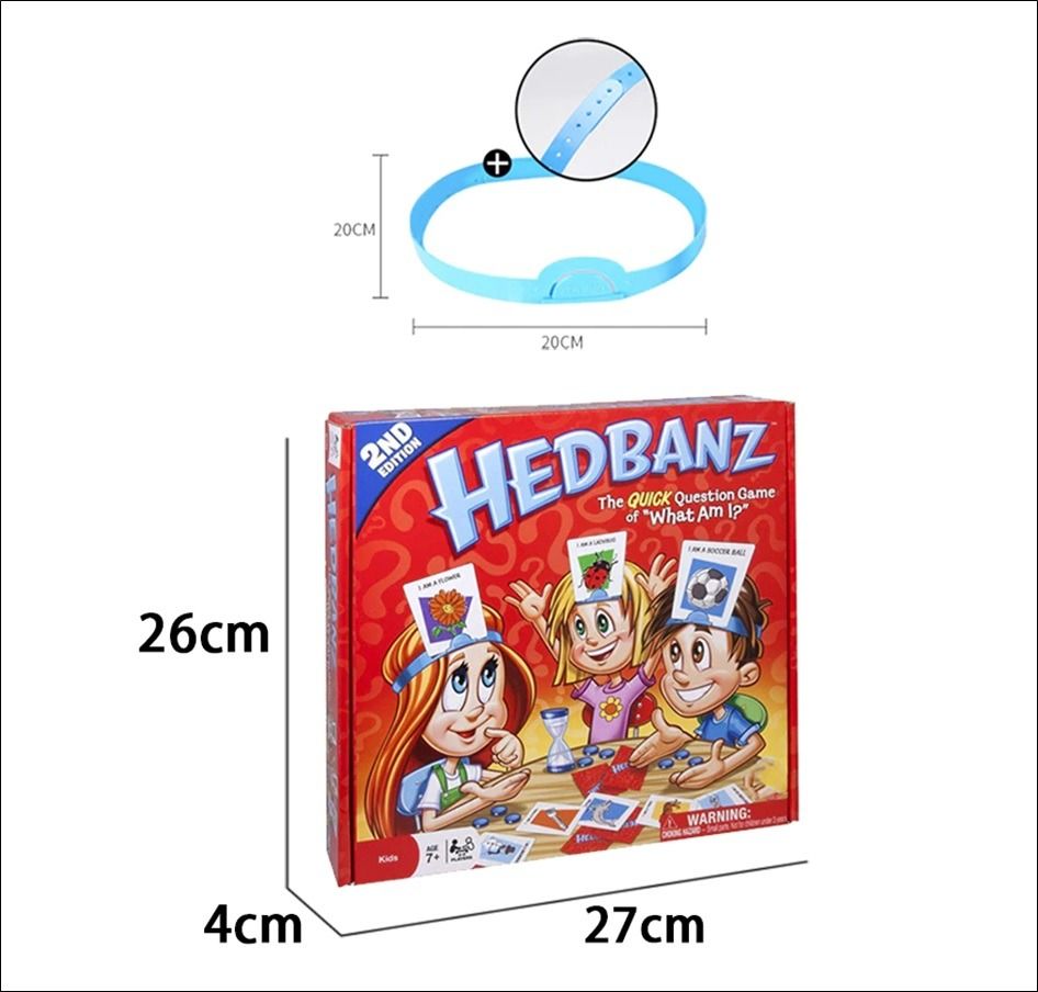 Hedbanz 2nd Edition / Card Game / Board Game / Popular Guessing Game ...