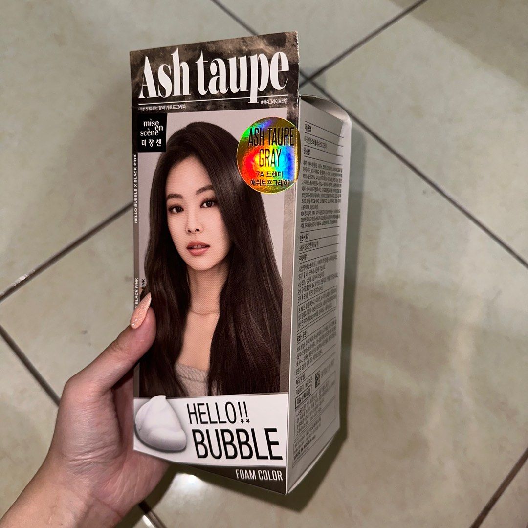 HELLO BUBBLE Mise En Scene - Foam Color Ash Taupe Gray, Kesehatan ...