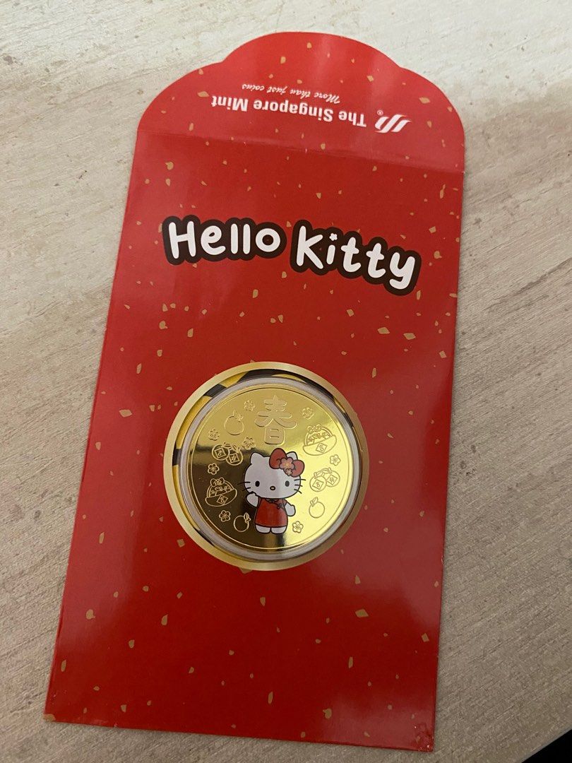 Hello kitty gold coin, Everything Else on Carousell