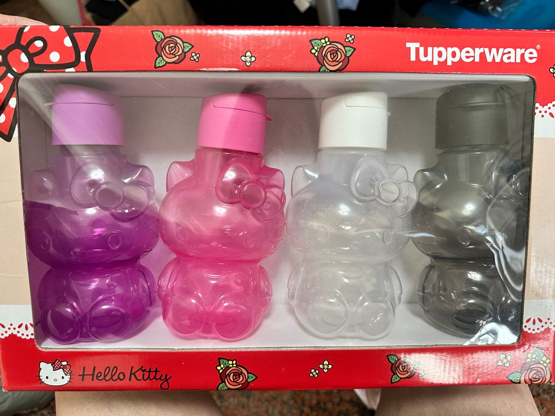 Hello Kitty Tupperware Bottles, Furniture & Home Living, Kitchenware ...