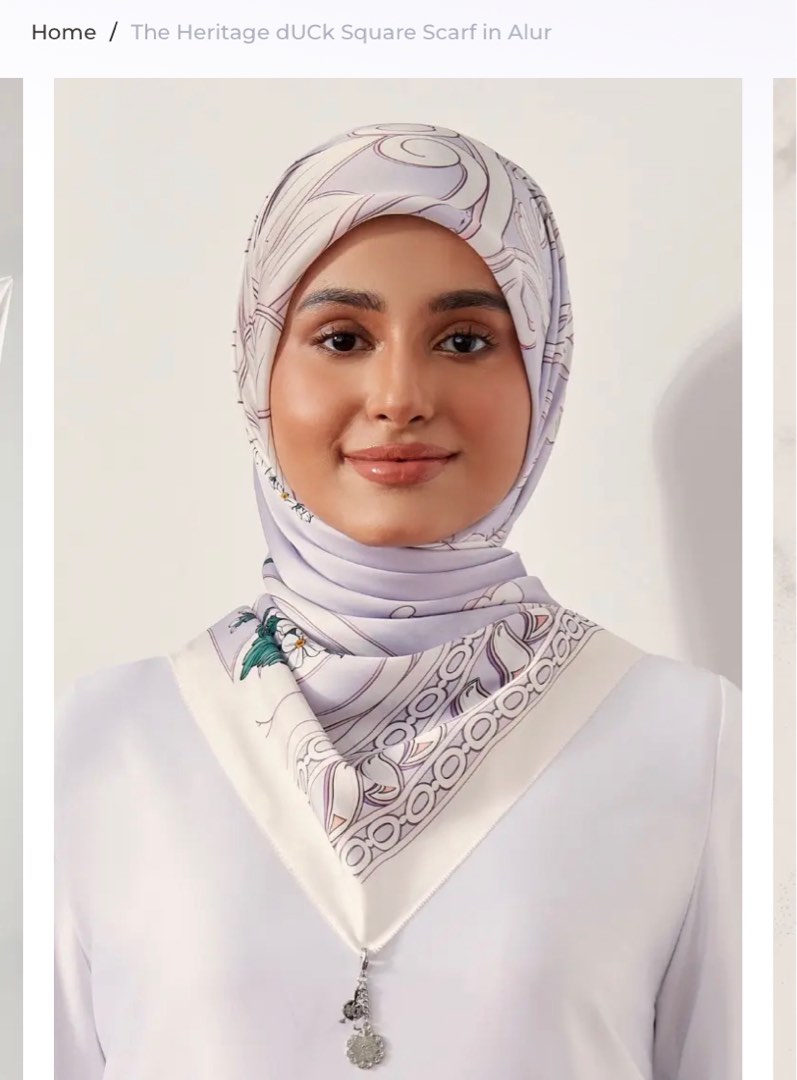 Heritage Duck Alur, Women's Fashion, Muslimah Fashion, Hijabs on Carousell