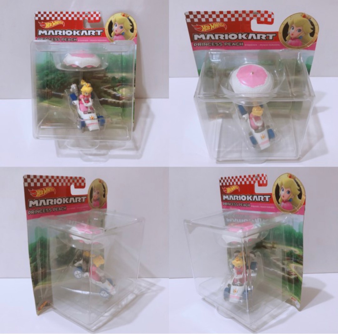 HOT WHEELS MARIO KART Peach Princess + Peach Parasol, Toys ...