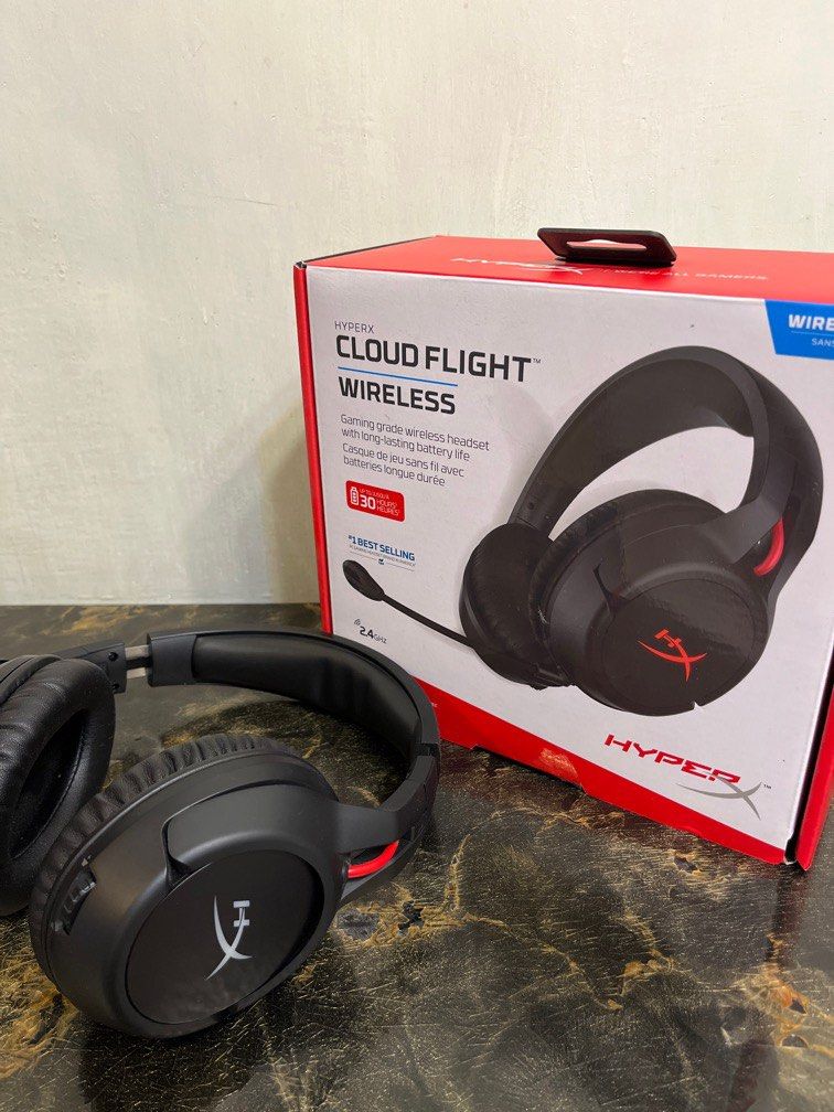 HyperX Cloud Flight Wireless, 音響器材, 頭戴式/罩耳式耳機 - Carousell
