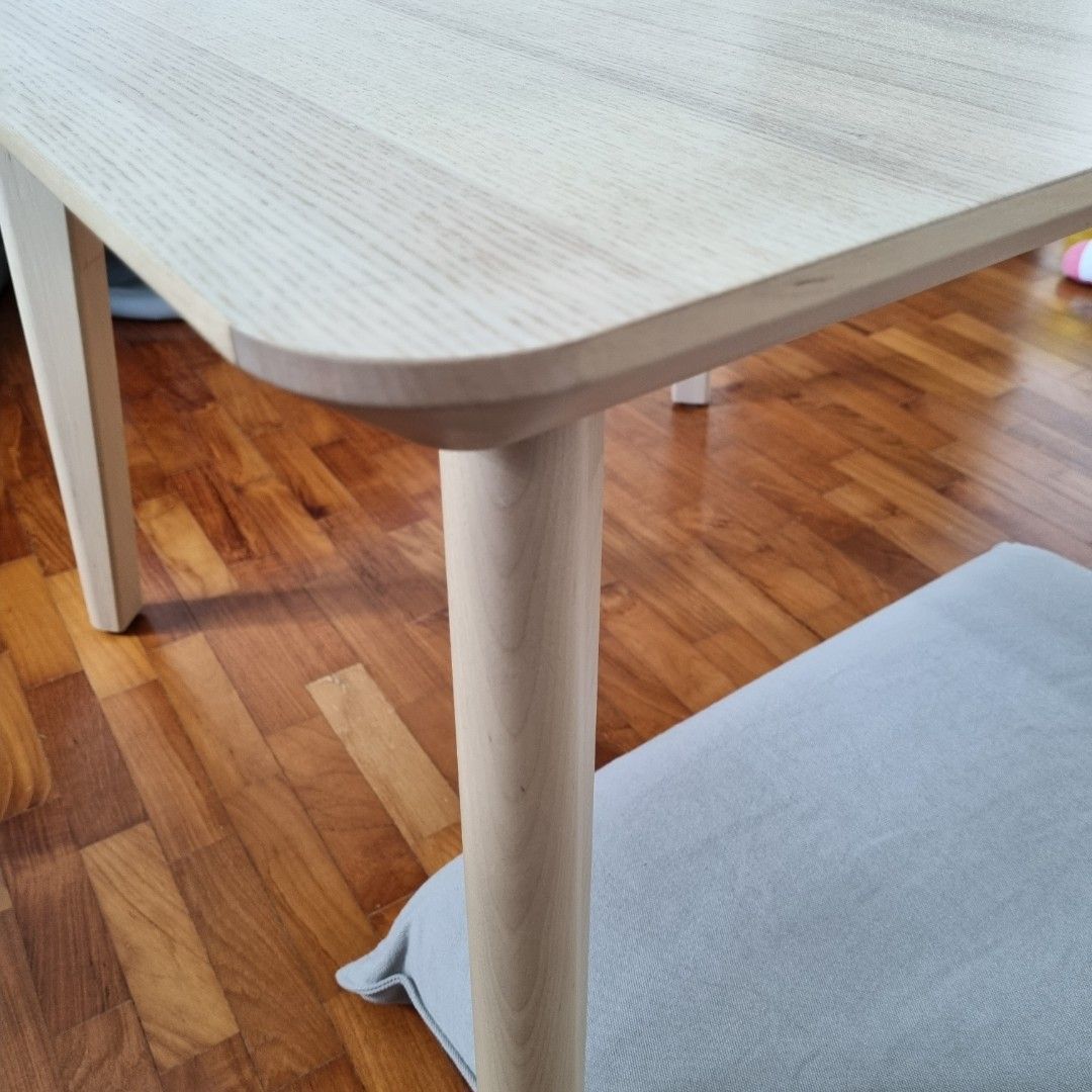 IKEA Lisabo Coffee Table Square Ash Veneer Wood, Furniture & Home ...