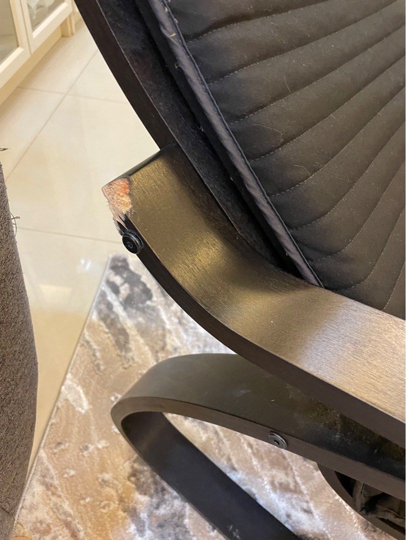 Ikea poang rocking chair, Furniture & Home Living, Furniture, Chairs on ...