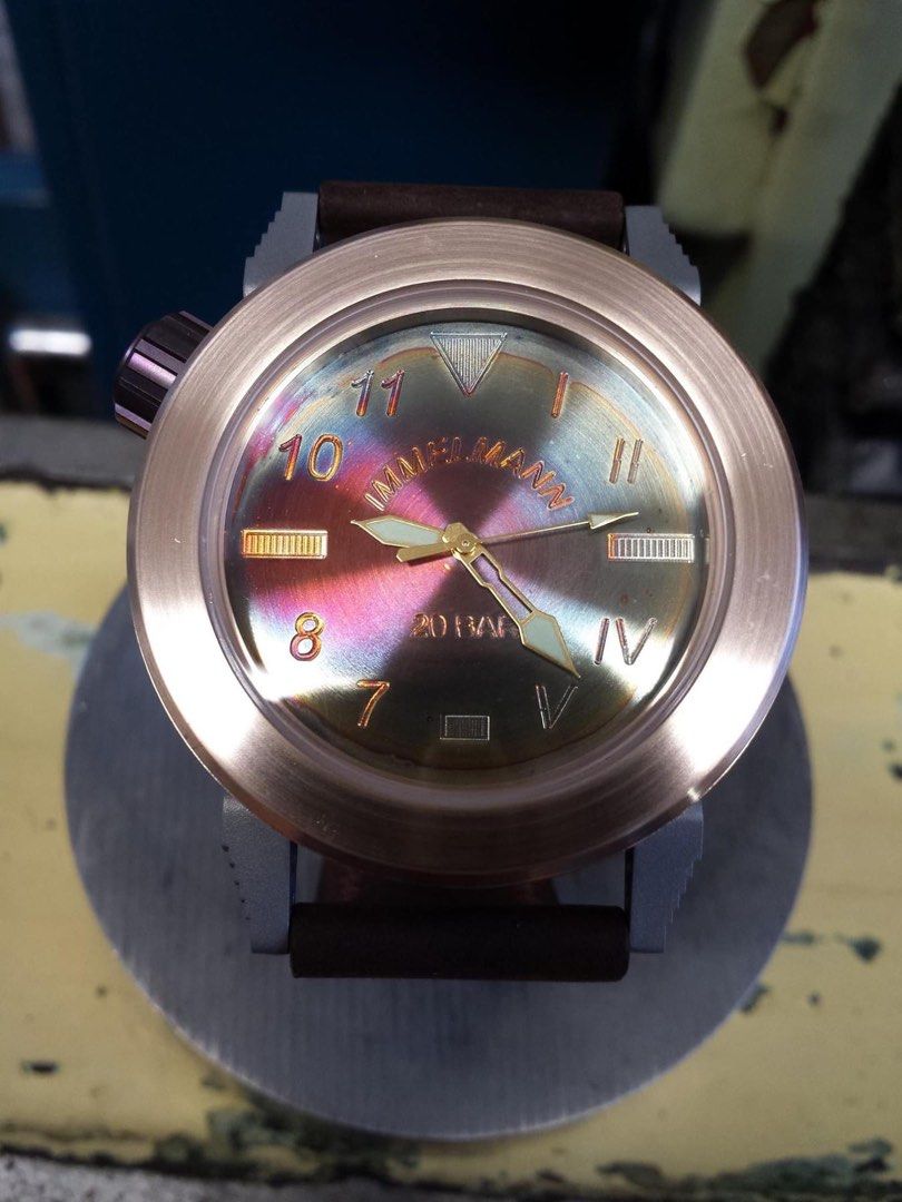 Immelmann 20 bar diver Cusn8 bronze case and dial, Men's Fashion ...