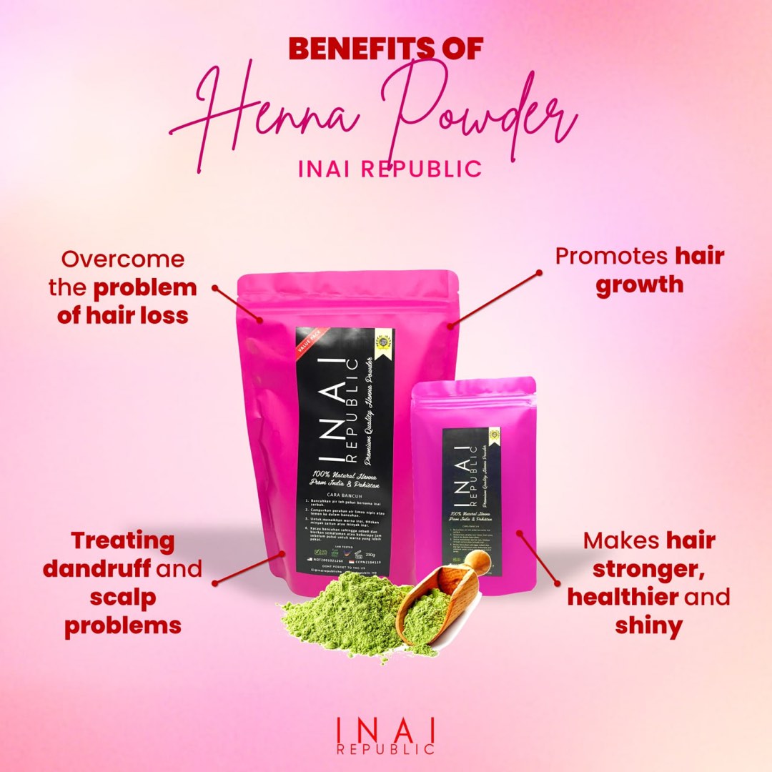 Inai Republic - (BIG) Serbuk/Powder Premium Henna, Beauty & Personal ...