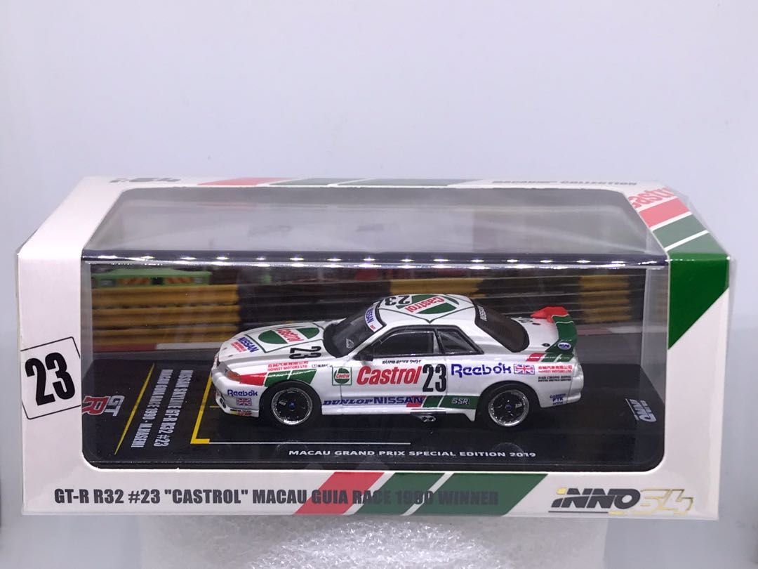 Inno64 Nissan Skyline GTR R32 #23 Castrol Macau Guia Race 1990 Winner ...