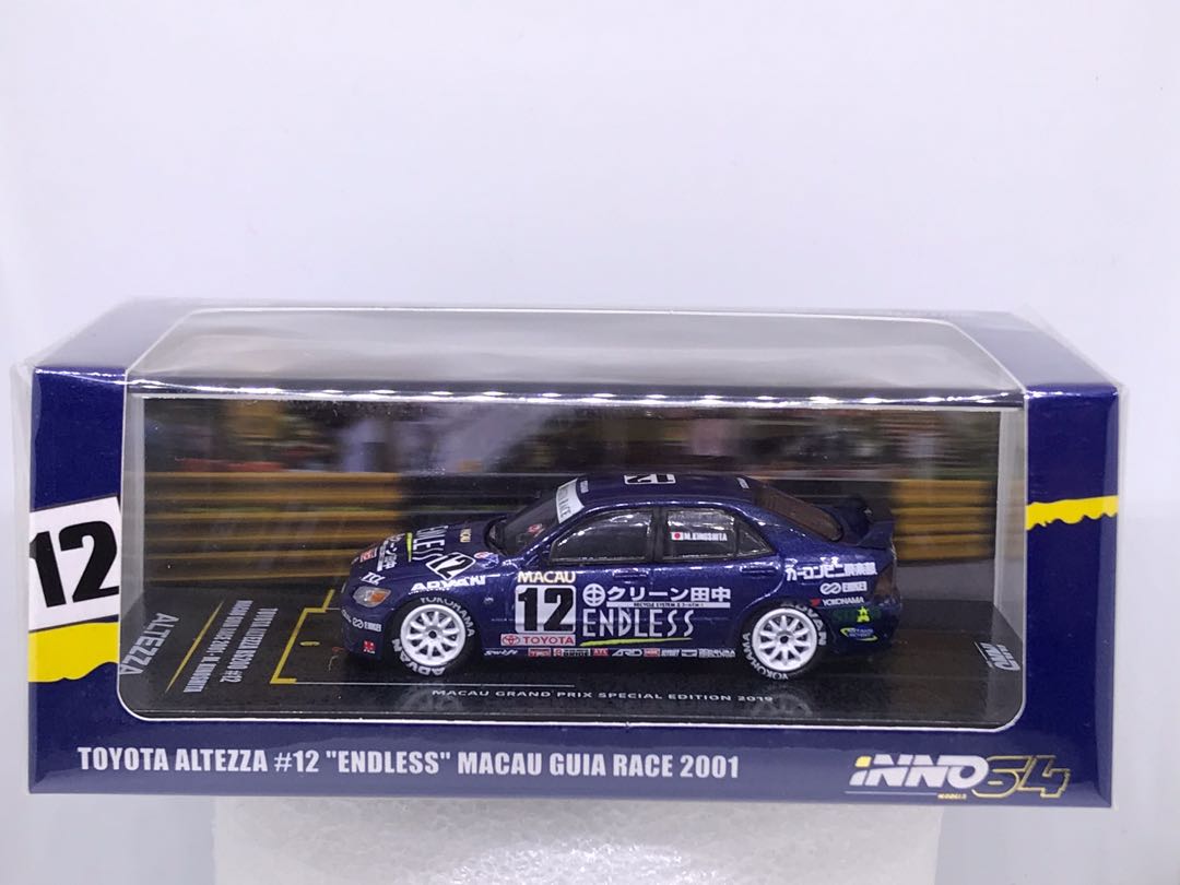 Inno64 Toyota Altezza RS200 #12 Endless Macau Guia Race 2001 inno, 興趣及 ...