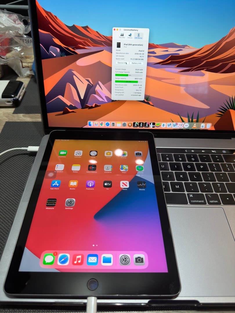 iPad 6th Gen 128GB CELLULAR iPadOS 16.2 (Manila to Baguio meet up til ...
