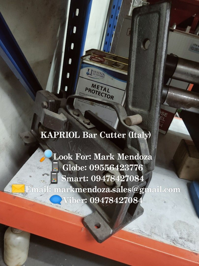 KAPRIOL Bar Cutter Italy, Commercial & Industrial, Industrial Equipment ...